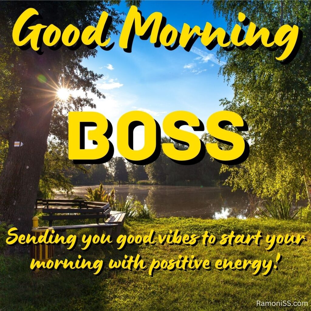 Good Morning Boss Nature Image - Good Morning Wishes & Images