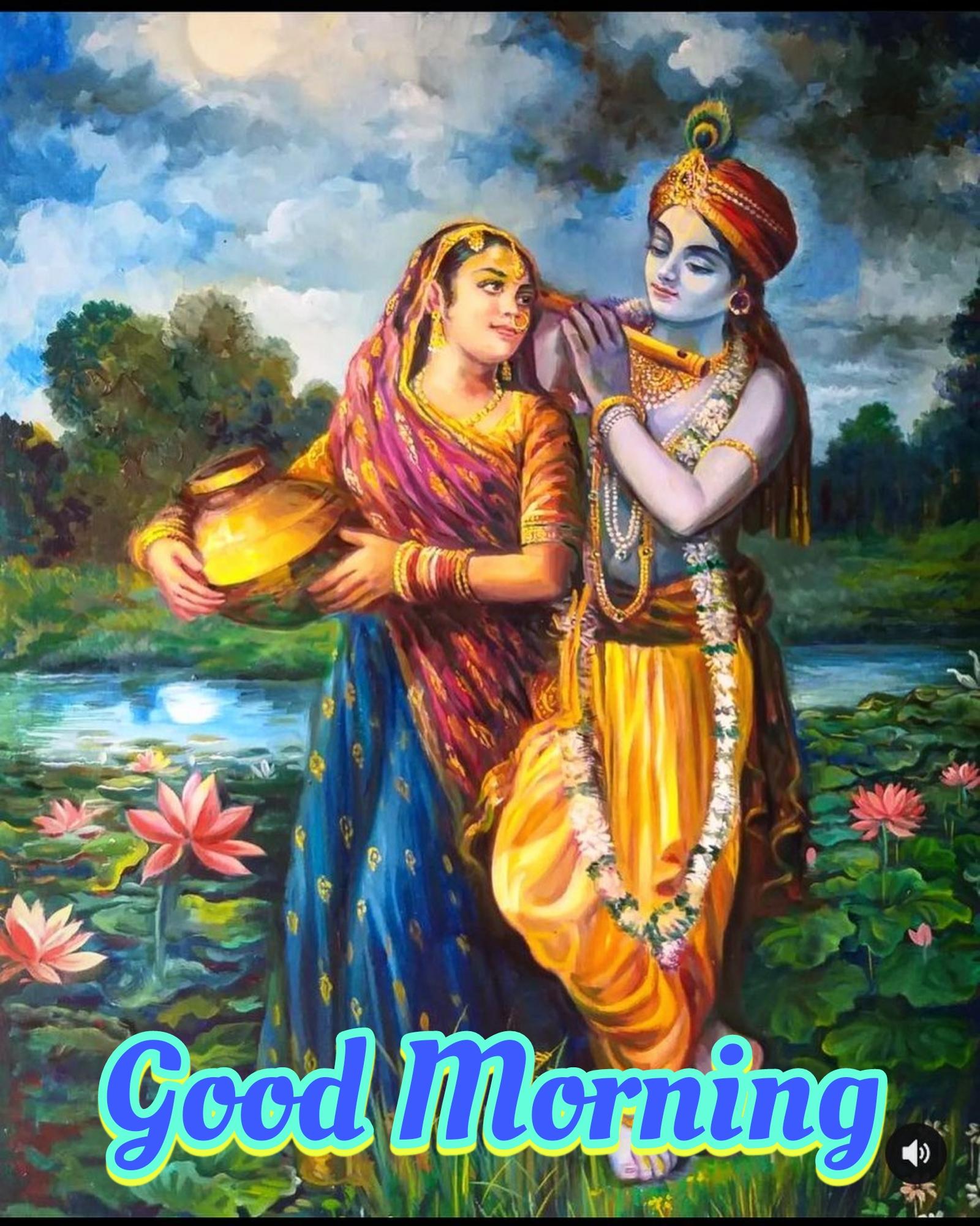 Good Morning Radha Krishna Images - Good Morning Wishes & Images