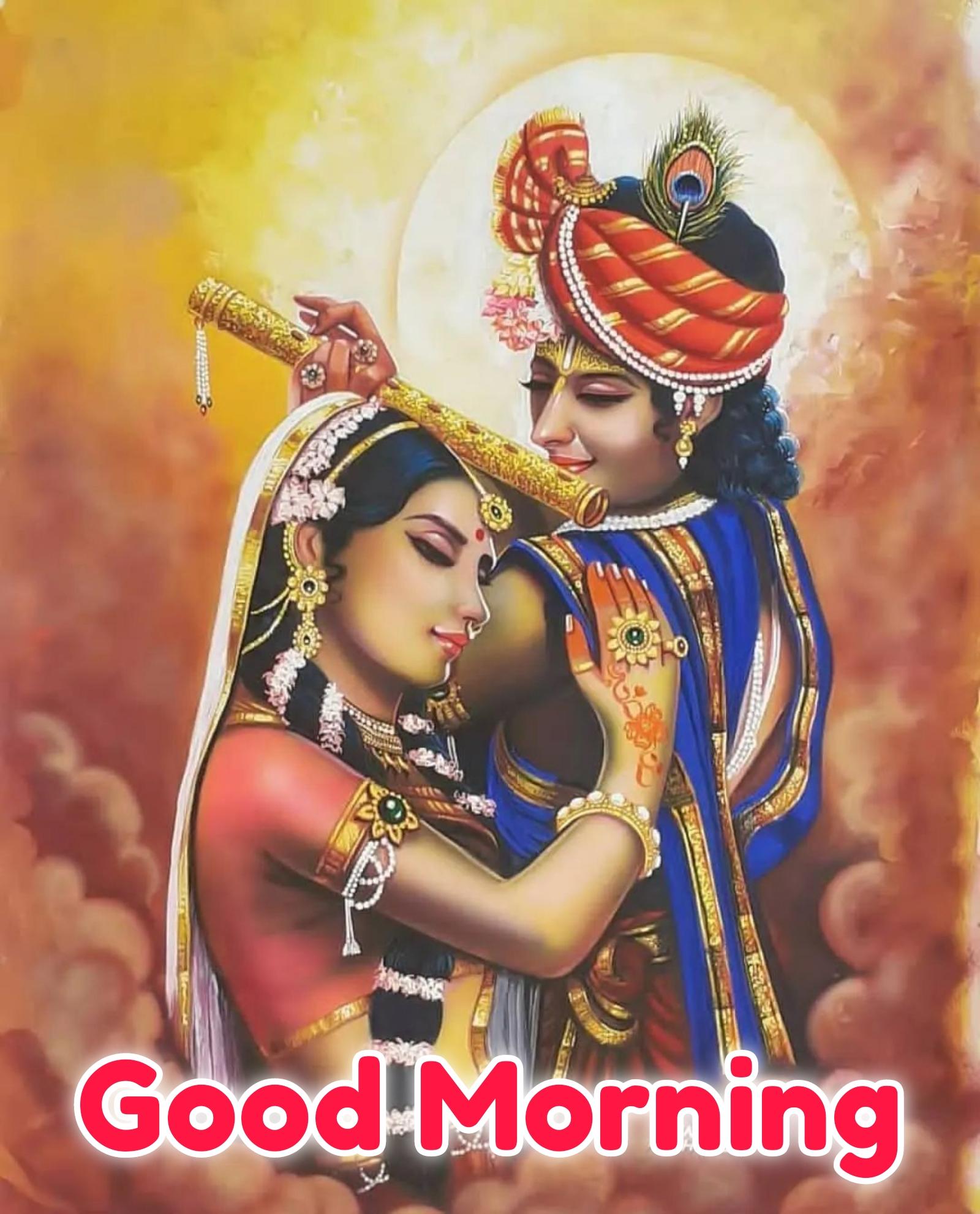 Radha Krishna Good Morning Photo - Good Morning Wishes & Images